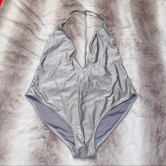 Missguided | Swim | Silvergray One Piece | Poshmark